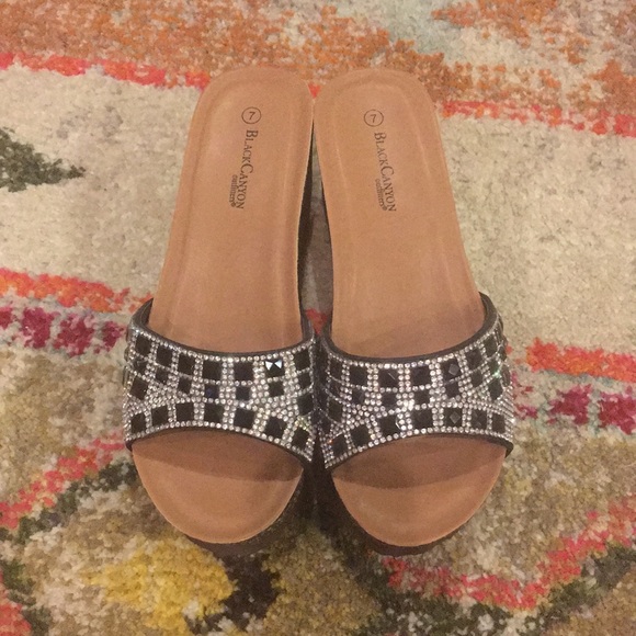 Shoes | Super Sparkly Wedge Sandals | Poshmark